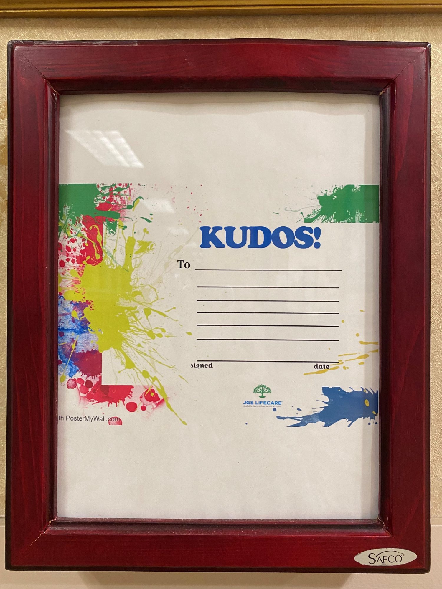 JGS Morale Team Launches New KUDOS Recognition Program - JGS Lifecare